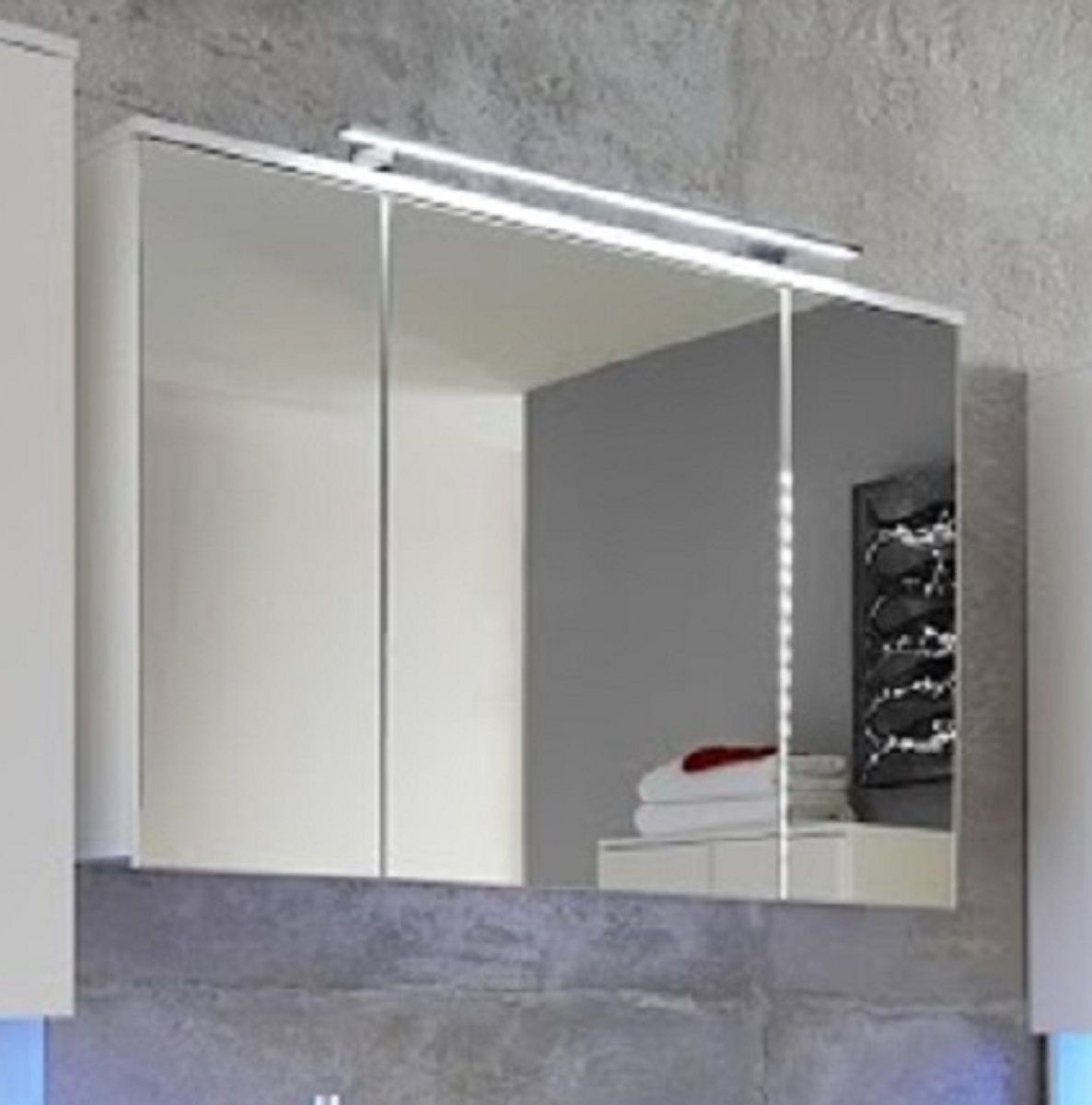 LED Badlampe Chrom 60 cm für die Serien Sunrise Sky Bay Adamo