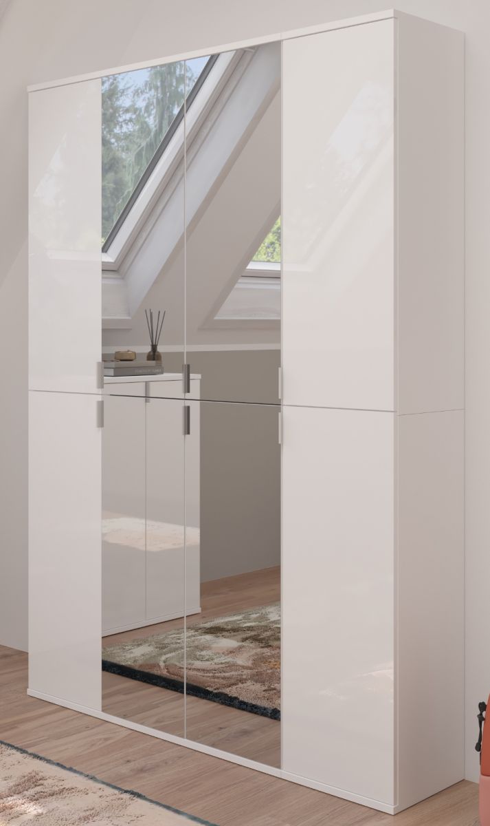 Wunderschoene Kleiderschrank Hochglanz Mit Spiegel Ebenbildnie5527