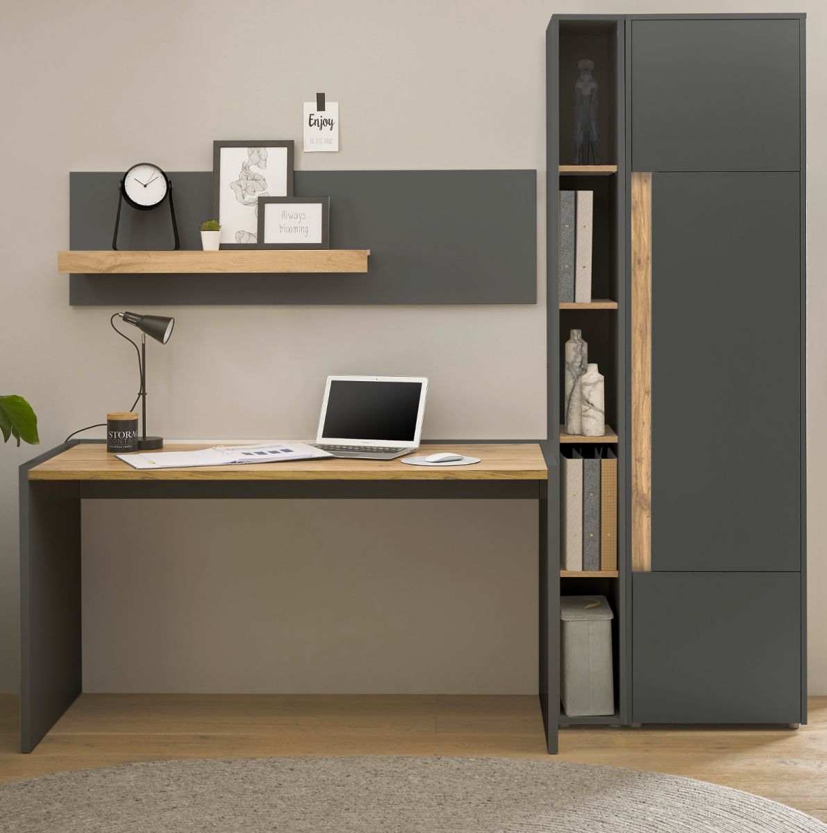 Wunderbar Schreibtisch Mit Aktenschrank Bild